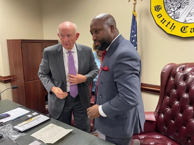 New Gaffney Mayor Lyman Dawkins III takes oath of office