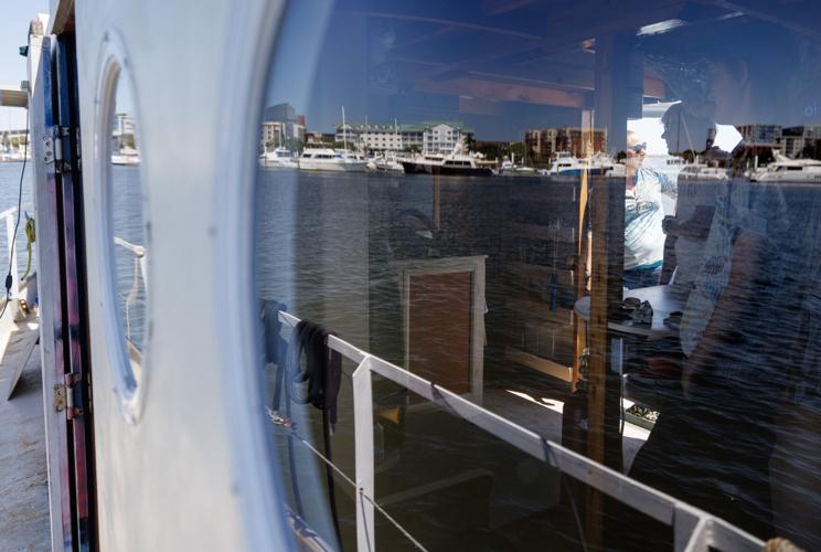 Art residency aboard boat in Charleston's Ashley River