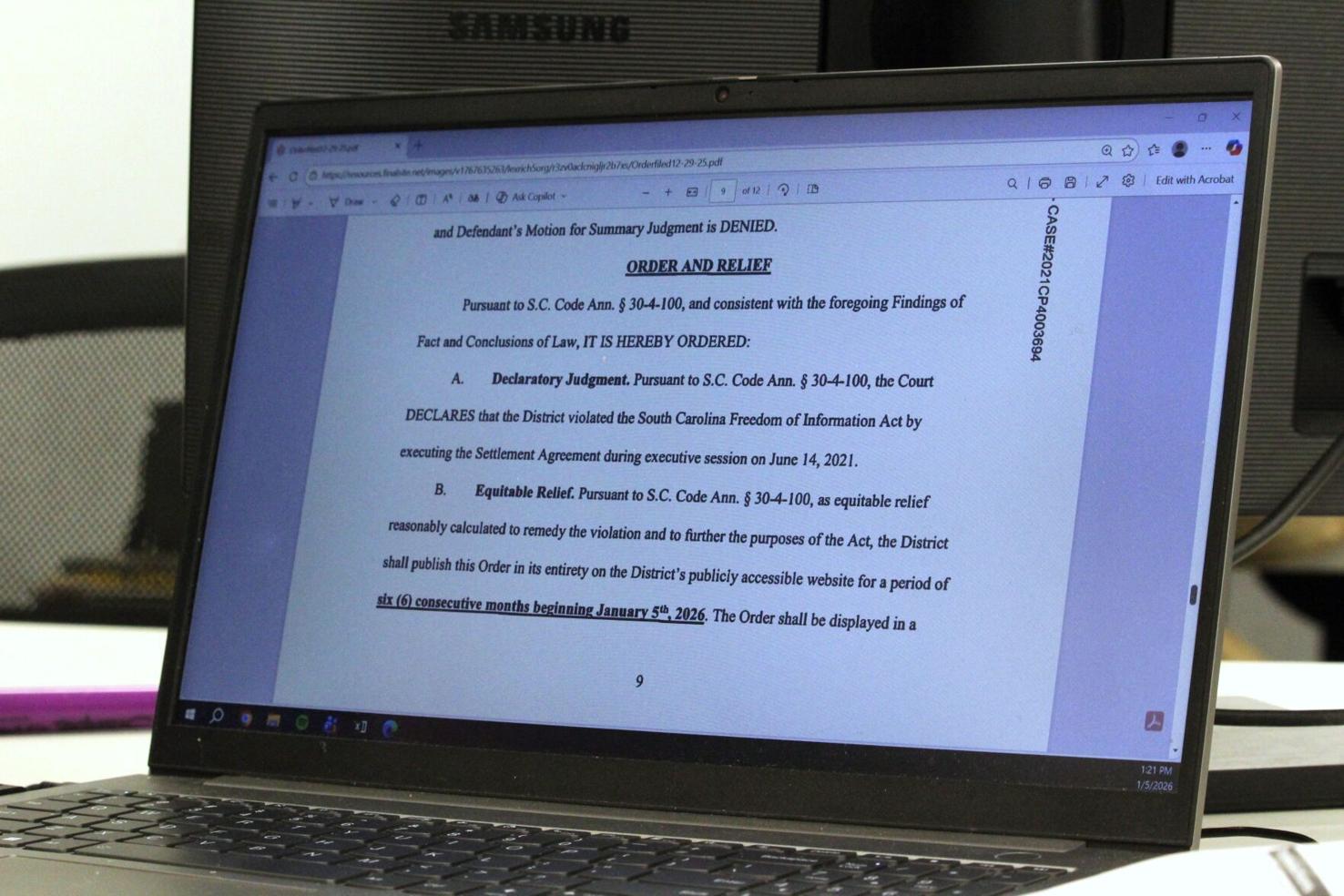 SC school district must post court ruling that it broke FOIA