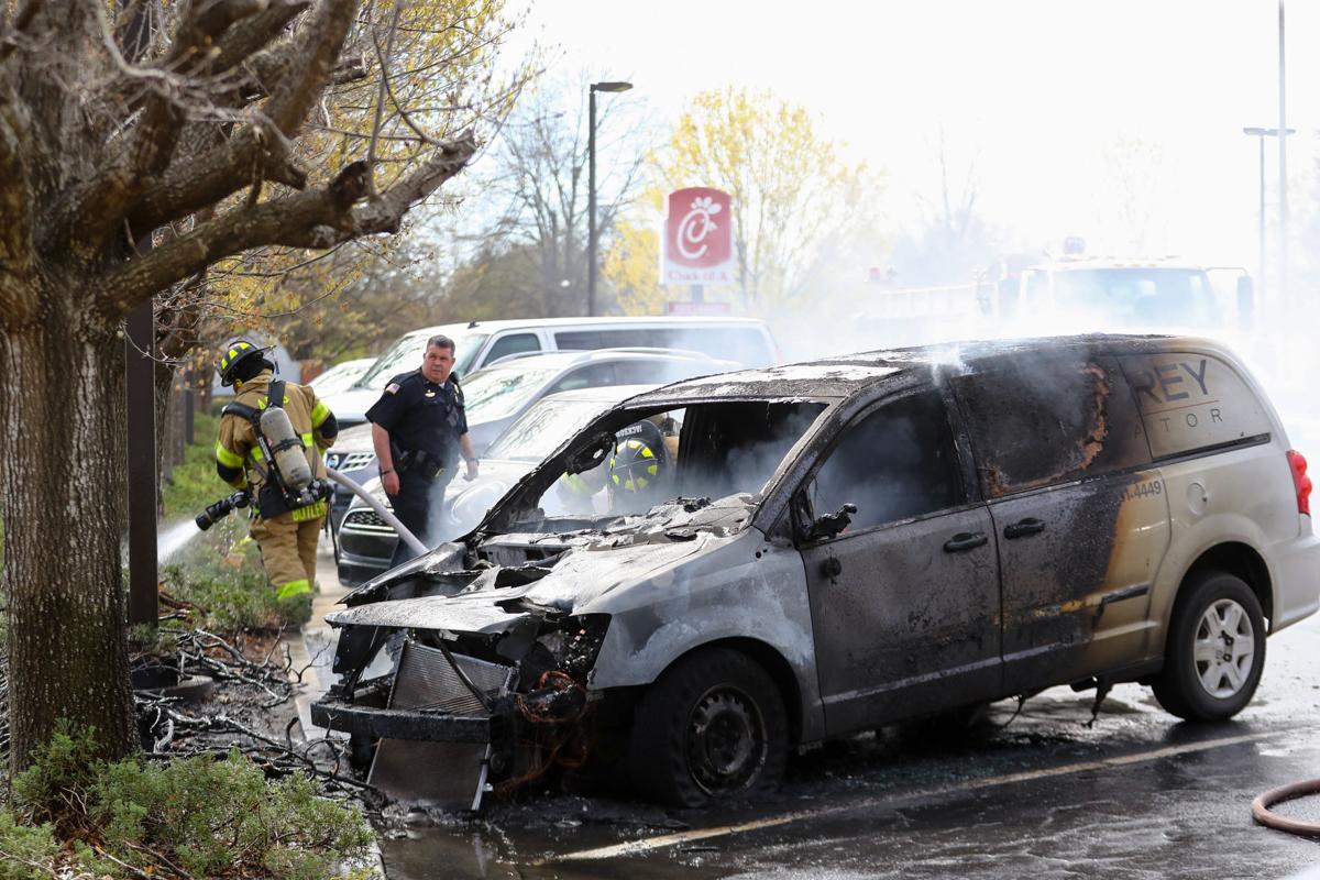 Vehicle catches fire in Chick-fil-a parking lot | News | postandcourier.com