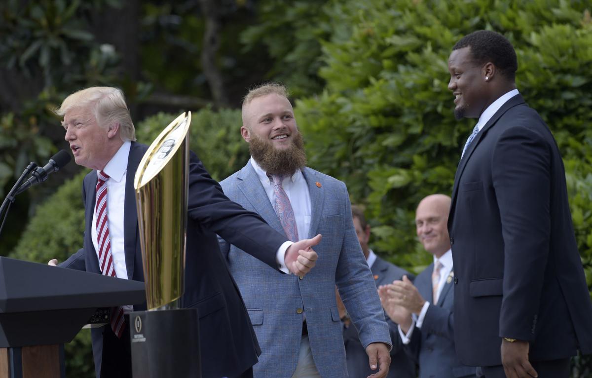 Clemson football team visits Donald Trump at White House | Multimedia ...
