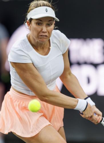 Defending Charleston Open champion Danielle Collins prevails