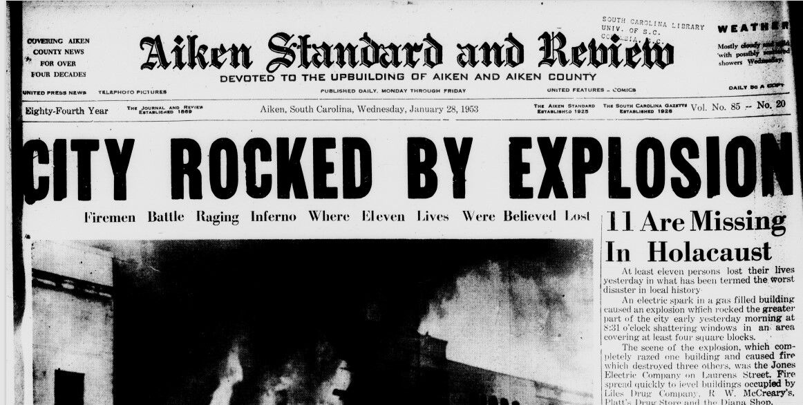 Aiken man remembers Jan. 27, 1953 explosion that killed 10 and ...