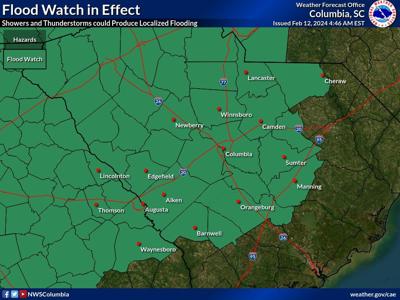 National Weather Service issues flood watch for Aiken County
