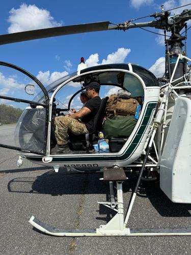 Local helicopter pilots plus volunteers head to the front to lend a hand