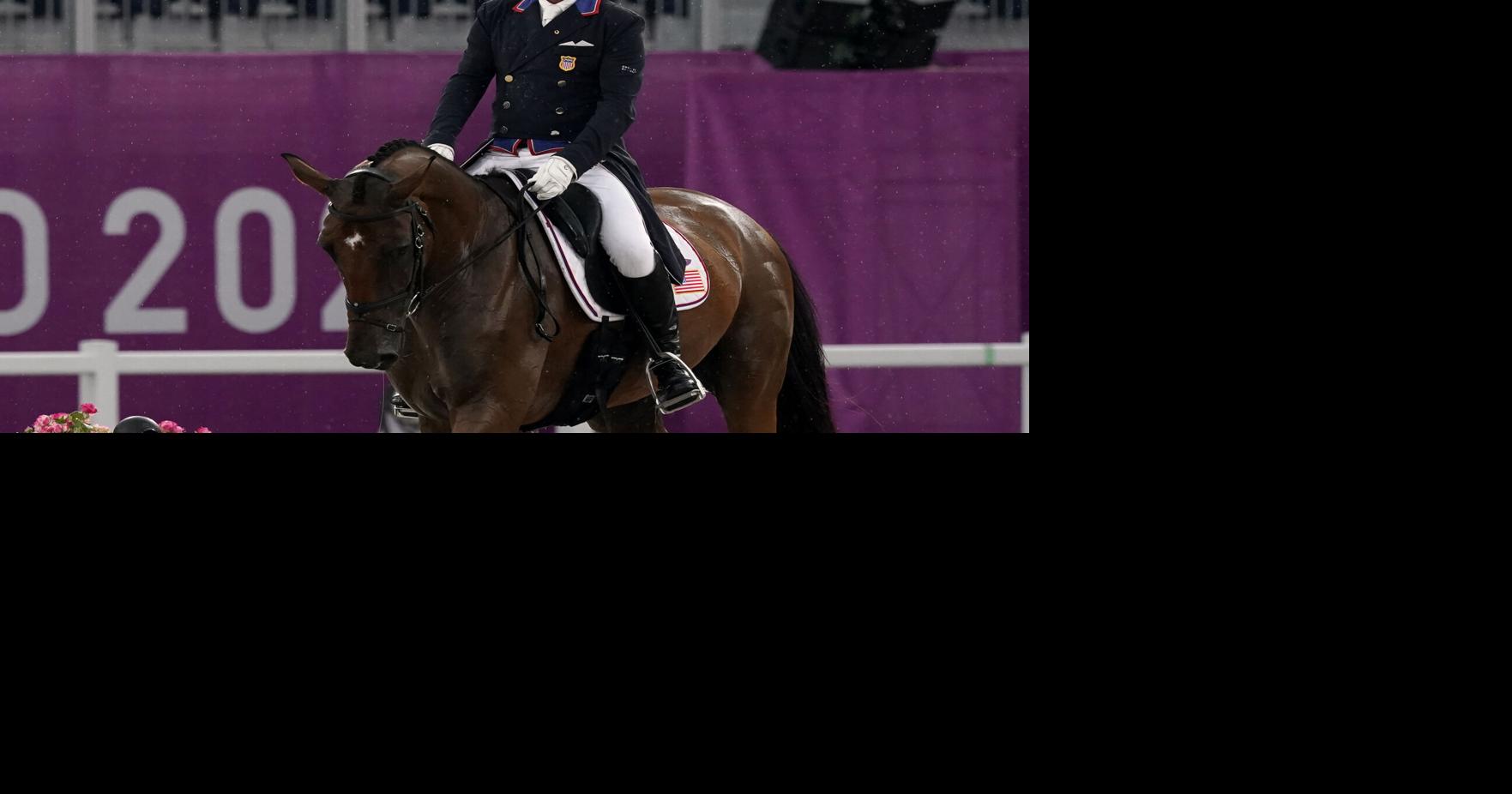 U.S. eventing team in ninth place following first two dressage sessions ...