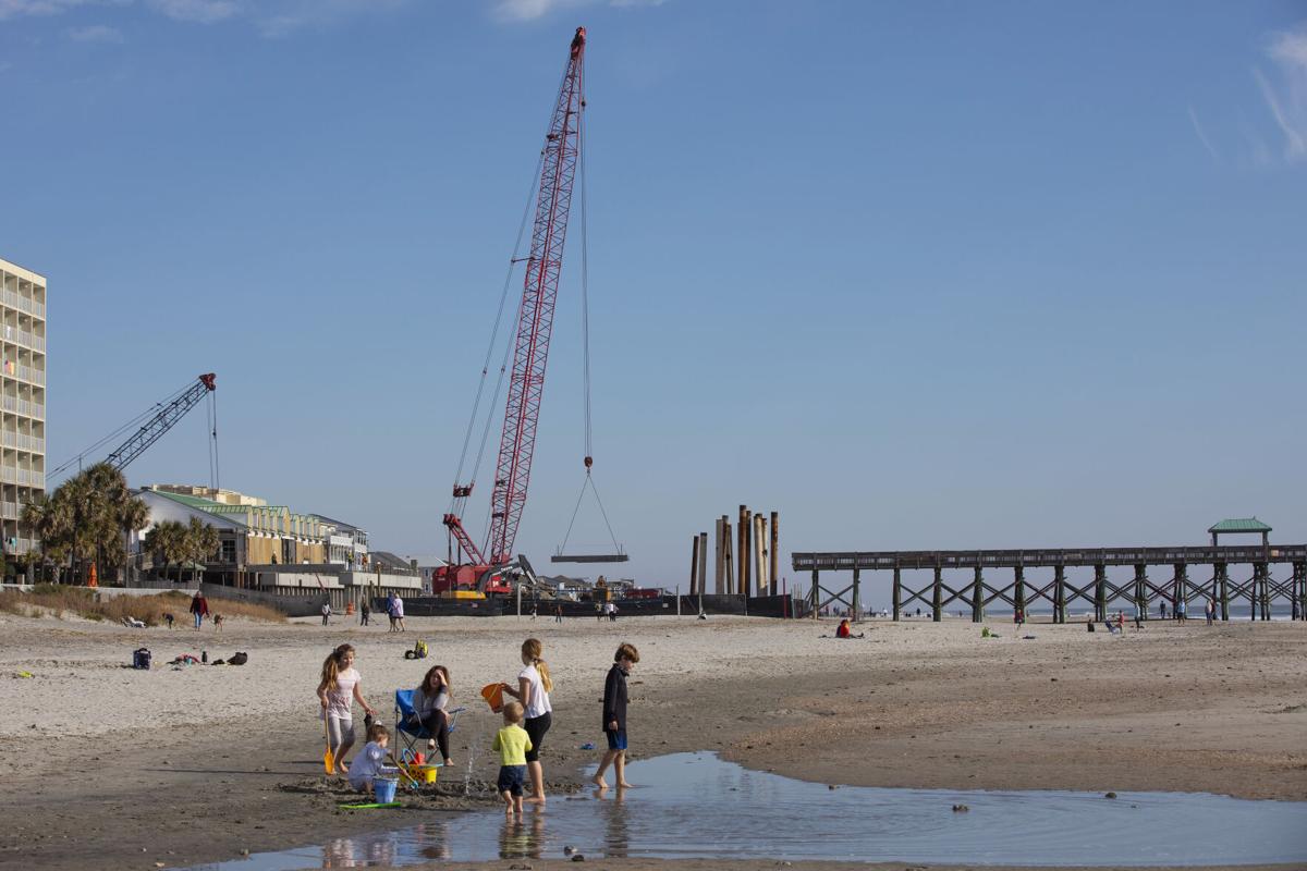 Construction is moving along for new Folly Beach pier slated to open in 2023 | News ...