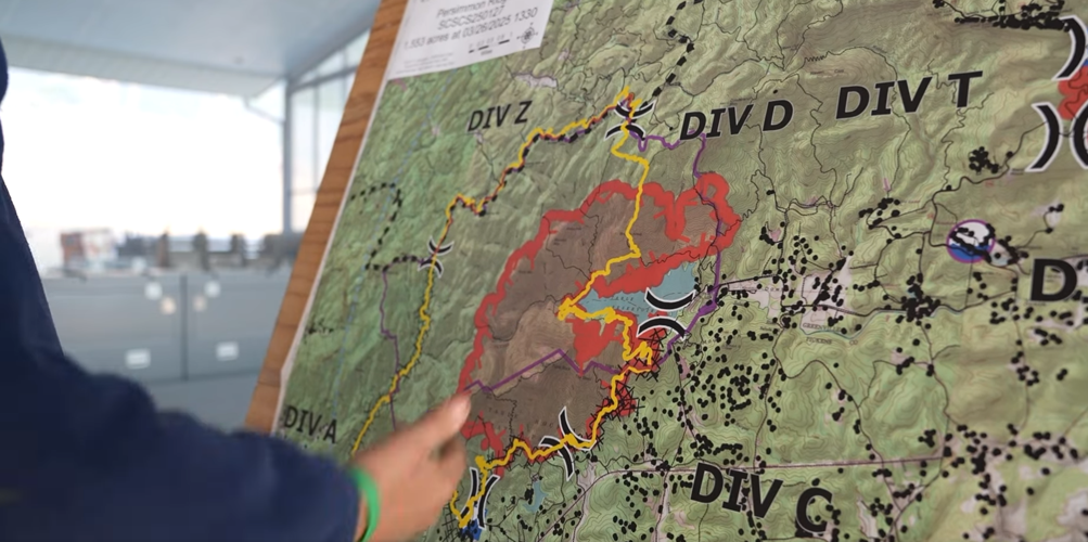 Wildfire enters Table Rock State Park, surrounds reservoir