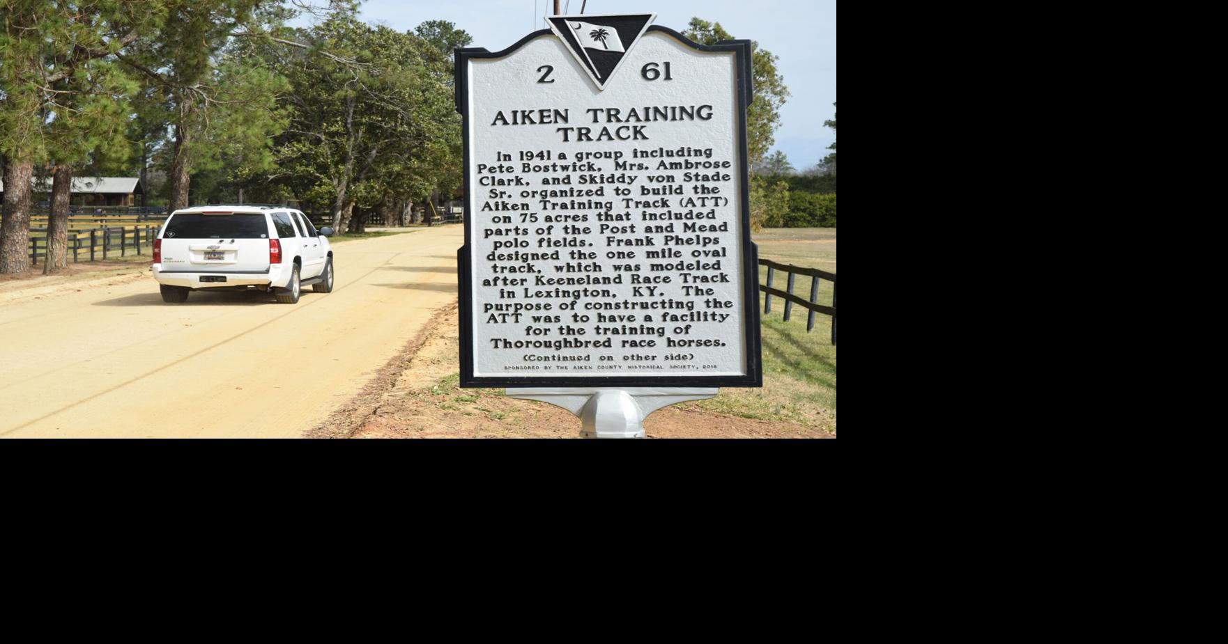 Aiken Training Track's historical marker goes missing