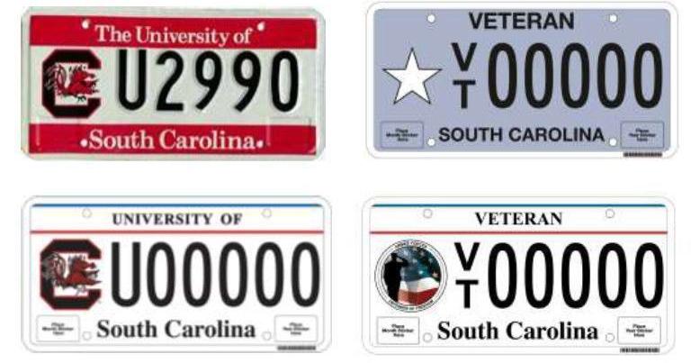 SC DMV begins issuing new license plates; lawmakers get 1st