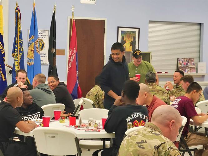 Hooah! Legion, Marines host dinner for 101 Fort Gordon soldiers