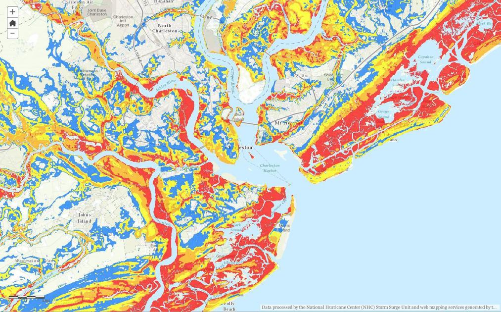 Online map shows storm surge risk | Archives | postandcourier.com
