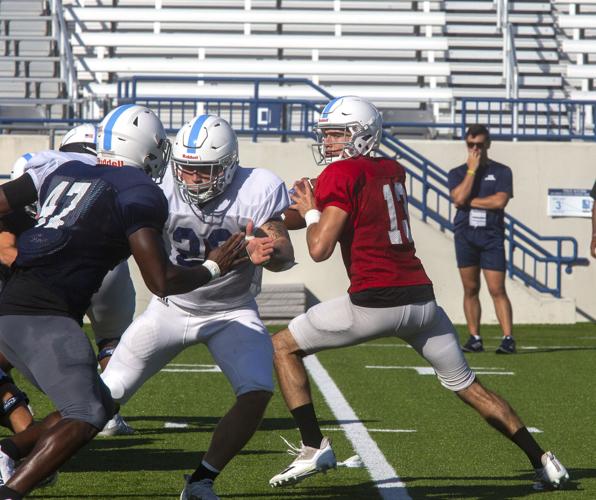 Citadel defense dominates scrimmage as QB competition rolls on ...