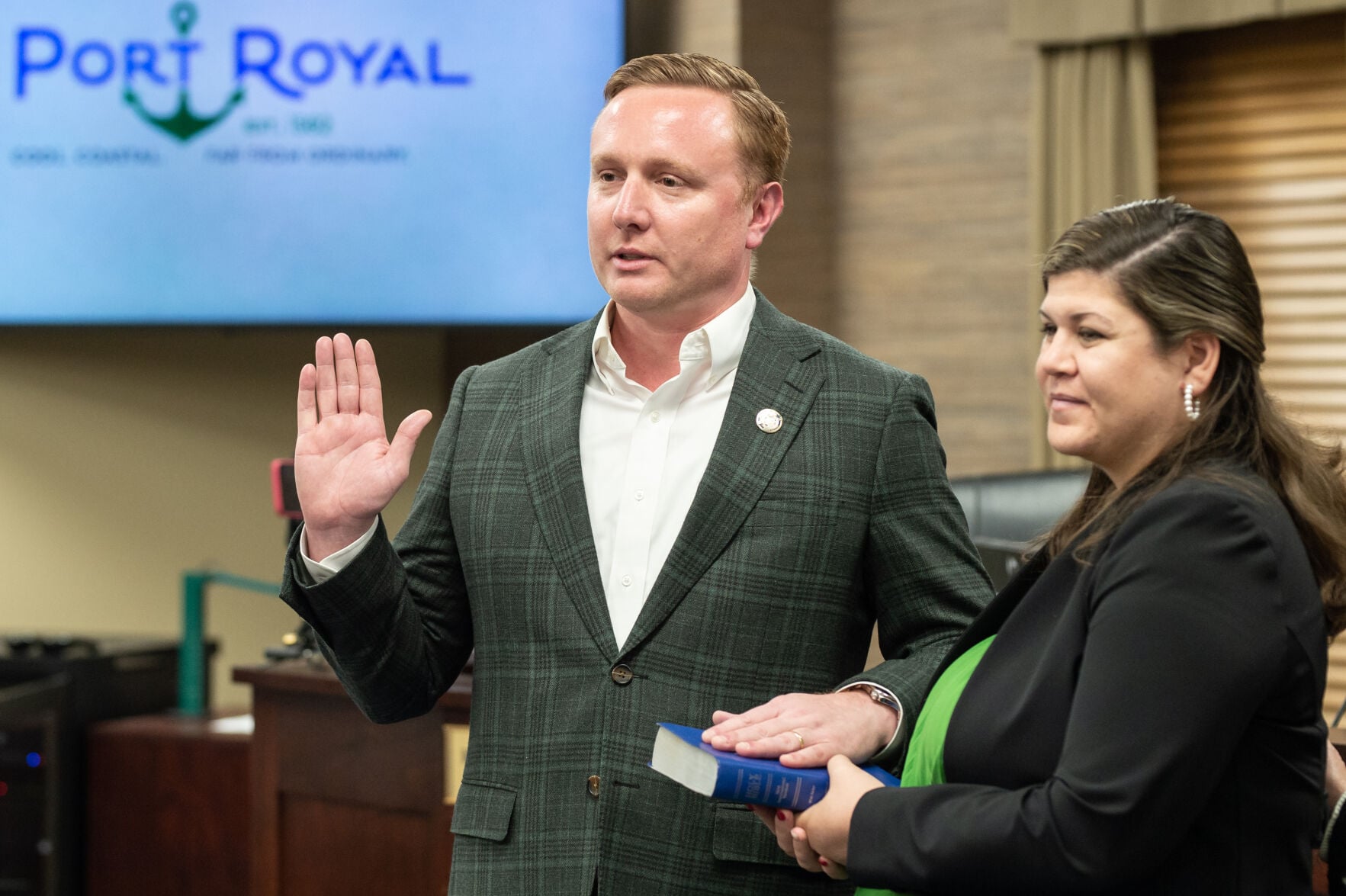 New Port Royal Mayor Kevin Phillips gets down to business