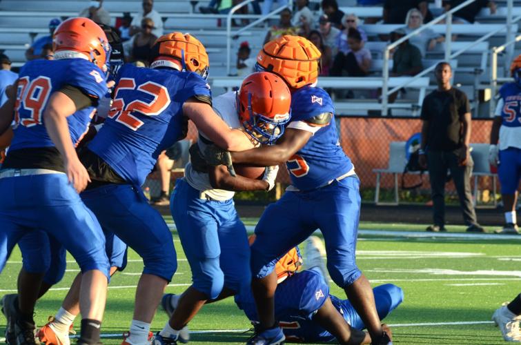 Midland Valley hosts spring football game on new turf