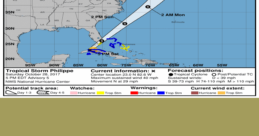 Tropical Storm Phillipe forms over Cuba and is headed to Florida | News ...