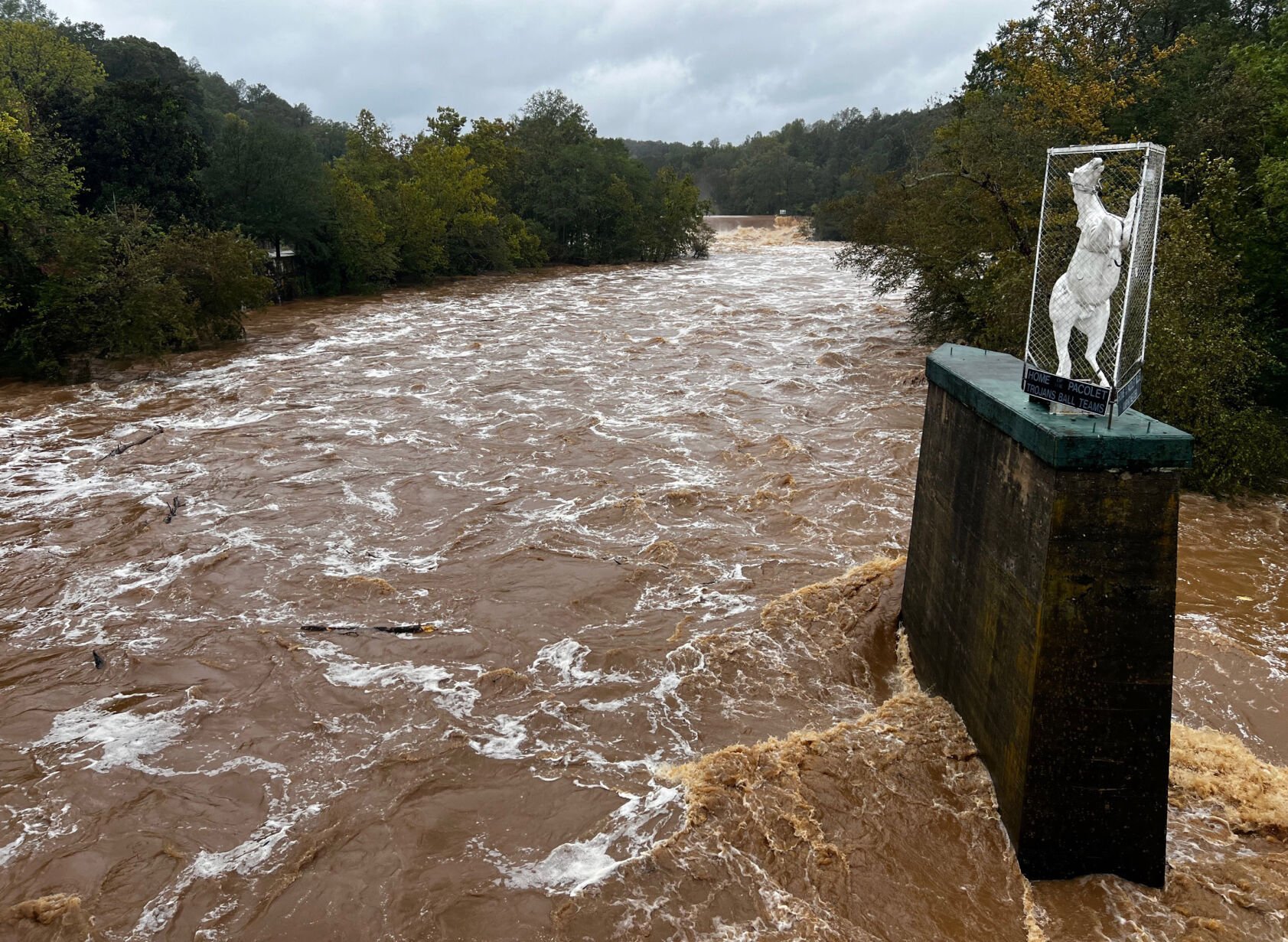 Helene's water dump in SC pushes rivers, streams to brink