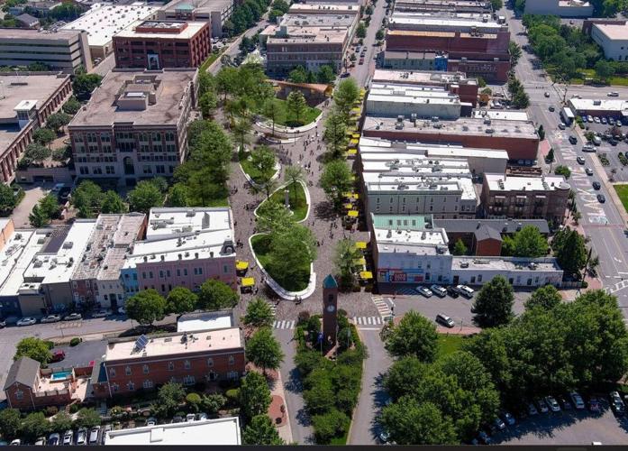 Spartanburg's Morgan Square proposed redesign includes more green space ...