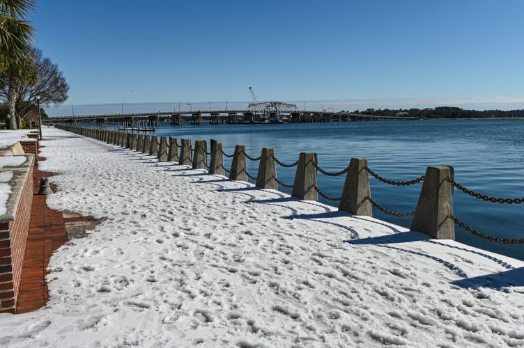 Beaufort County wakes up to a coating of snow and ice.