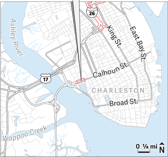 Plans underway to widen Calhoun St. in downtown Charleston