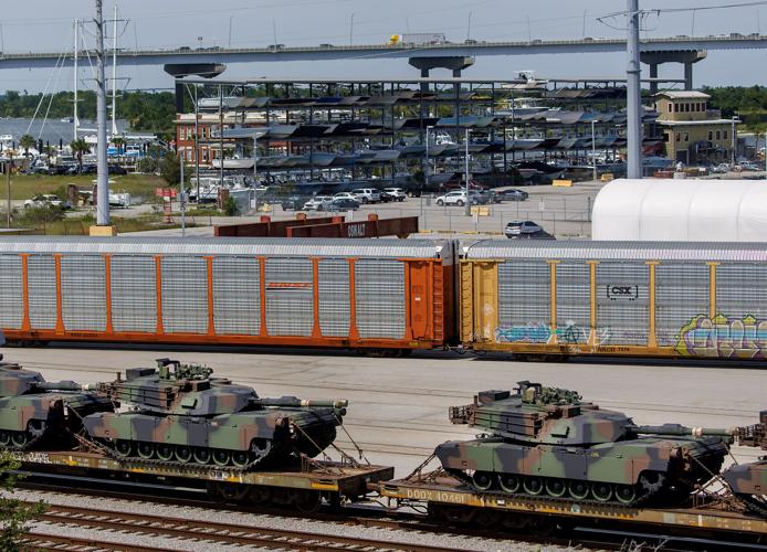 Tanks on a train at Columbus Street Terminal raise eyebrows