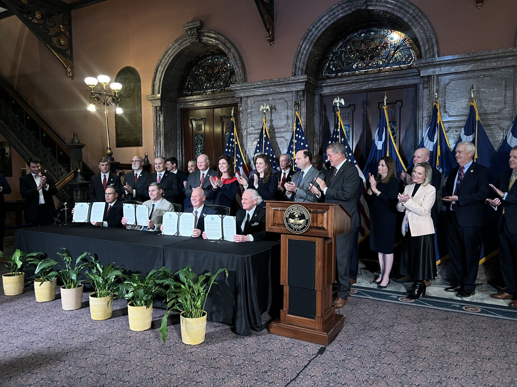 Leaders gathered to honor the Declaration of Independence