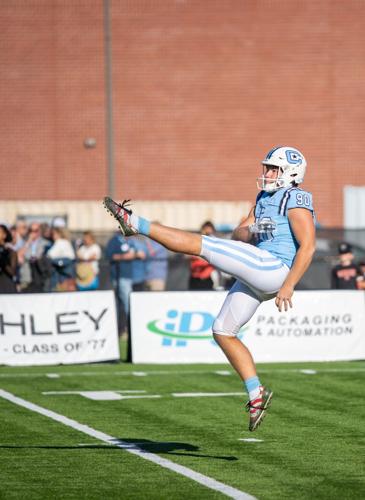 Citadel's James Platte goes from equipment manger to punter