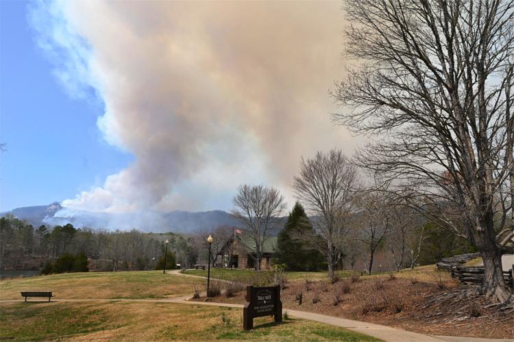 Table Rock Wildfires continue to burn in SC Upstate