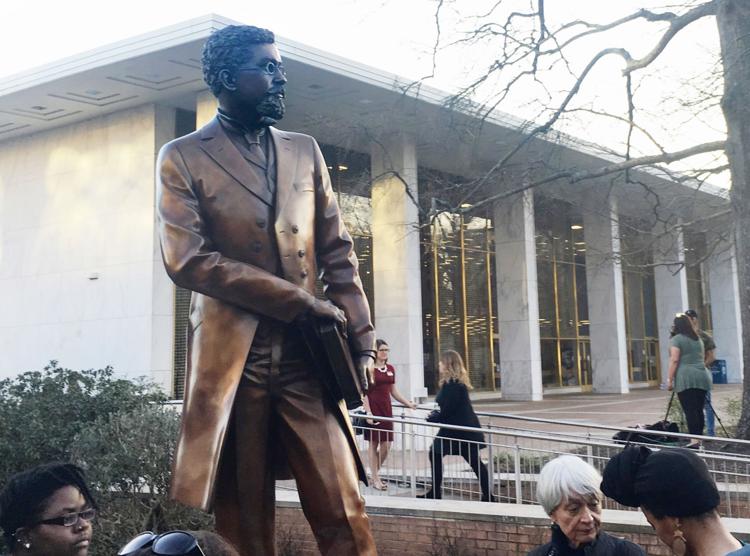 University of South Carolina unveils statue of first black professor