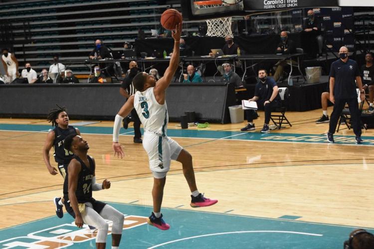 After declaring for NBA Draft, CCU's DeVante' Jones enters NCAA ...