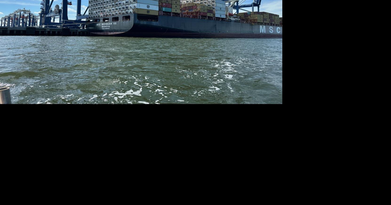 Runaway cargo ship still docked at SC port a month later