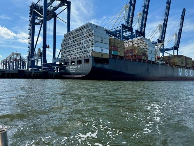 Runaway cargo ship still docked at SC port a month later | Business ...