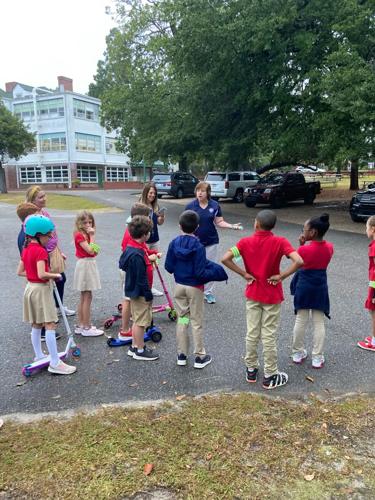 Mead Hall students participate in National Walk, Bike, or Roll to ...