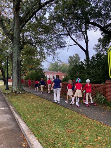 Mead Hall students participate in National Walk, Bike, or Roll to ...