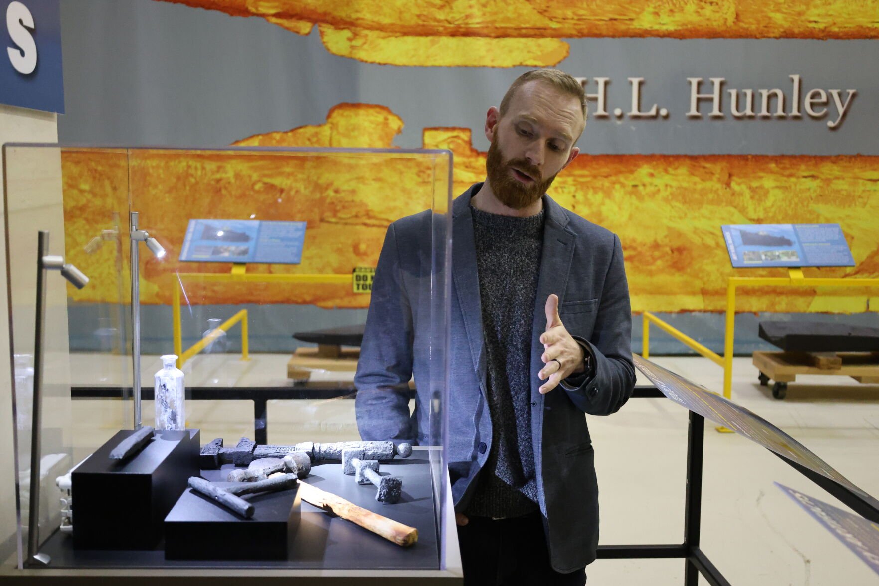 New Civil War-era Hunley submarine artifacts on display