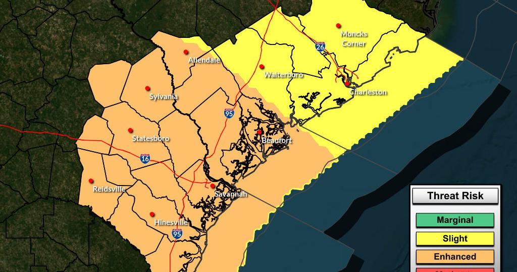 Strong storms expected for Beaufort County later today