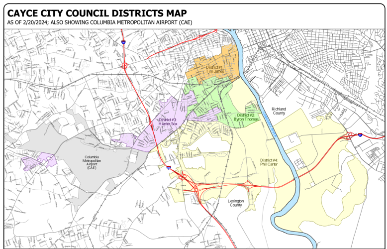 Cayce redrawing city districts to reflect growth