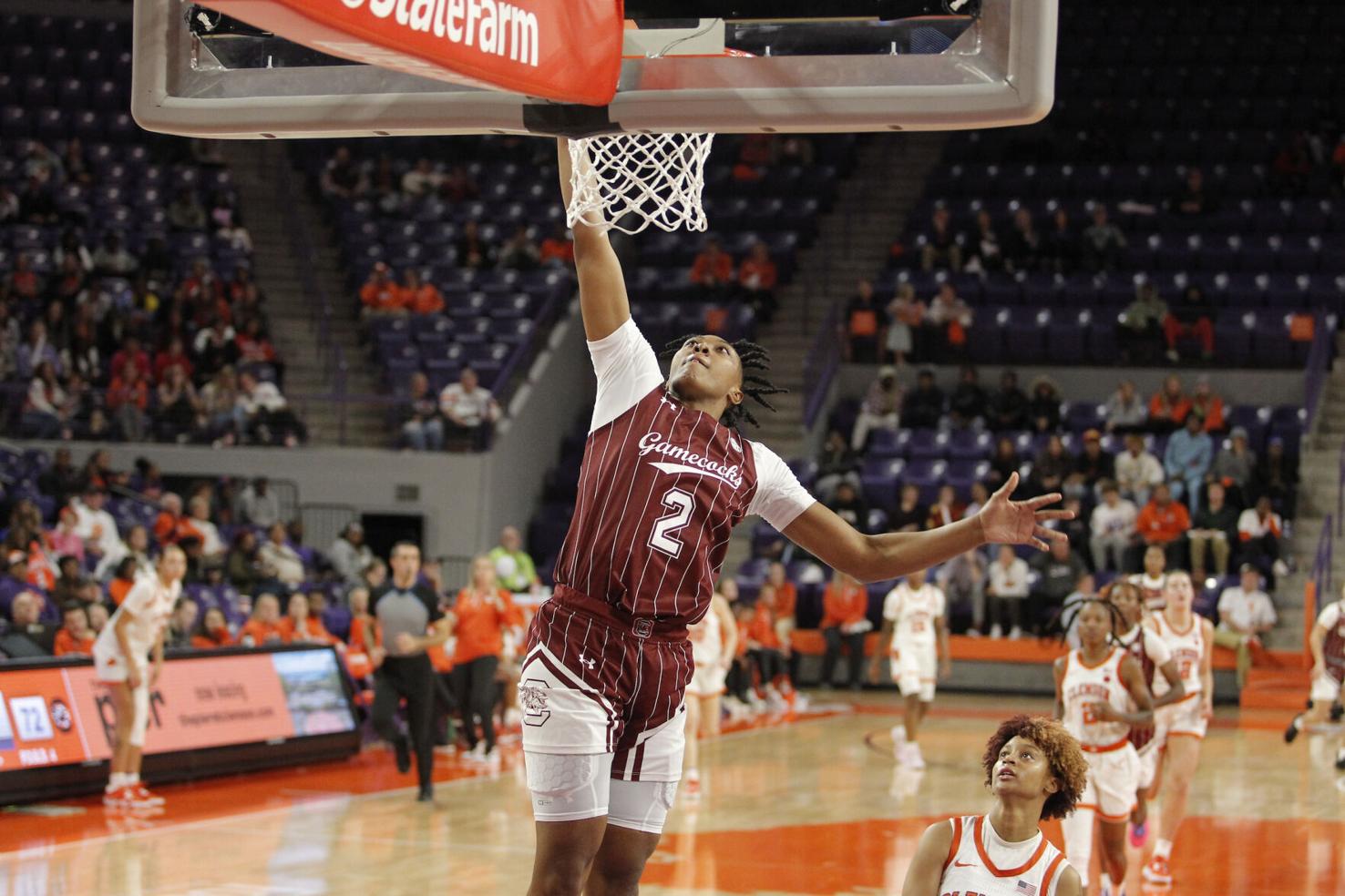 Gamecocks' Watkins dunks as USC women rout Clemson