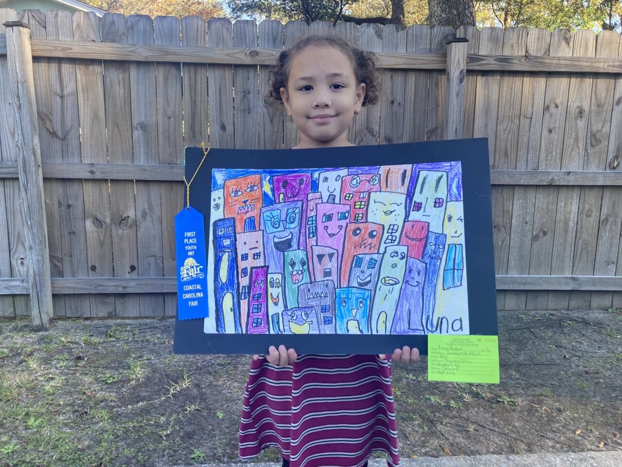 Summerville Elementary student's art places first at Coastal Carolina Fair