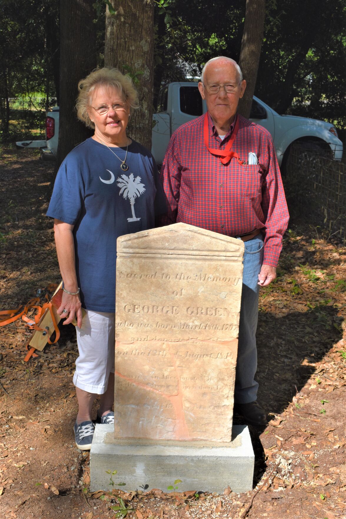 Revering the past: Descendants gather to view installation of repaired ...