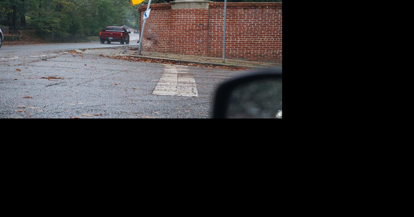 Whiskey Road wall damaged by accident again