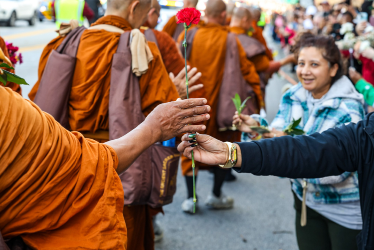 Monks on Walk for Peace draw thousands in Columbia, SC