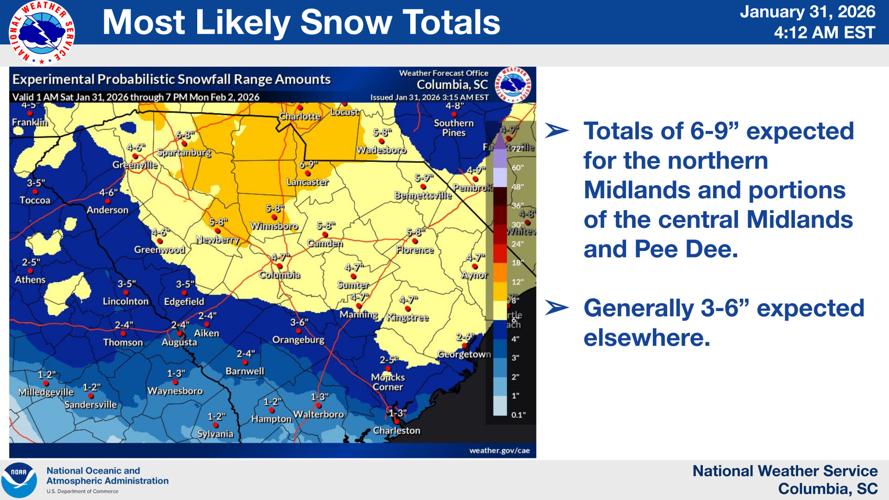 Winter weather in Columbia, SC? How bad is the ice and snow?