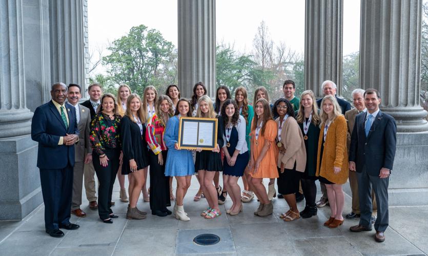Aiken High volleyball team recognized at S.C. Statehouse for state ...