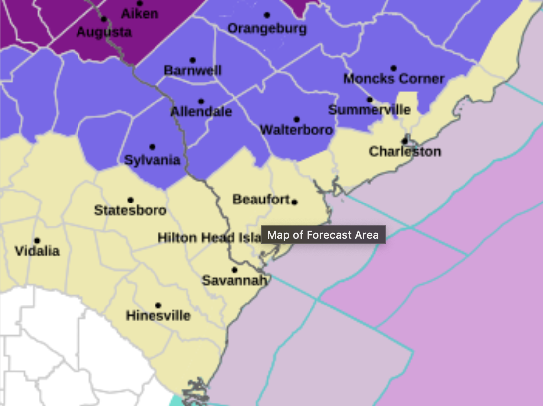 Charleston SC to see few effects from major winter storm