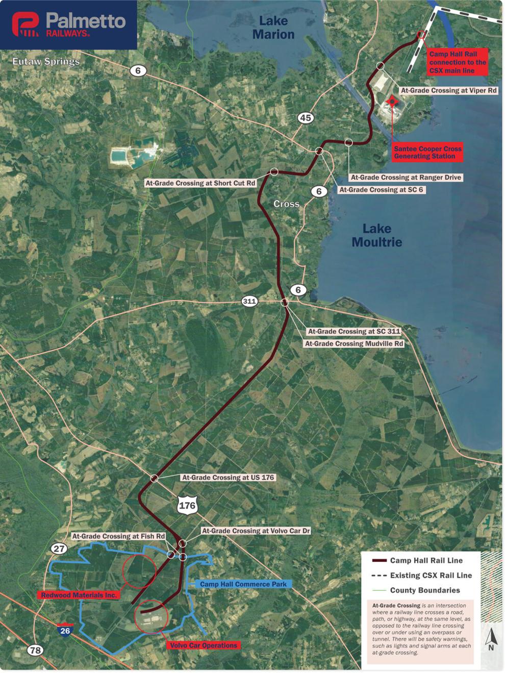 Palmetto Railways advances Camp Hall Rail Project