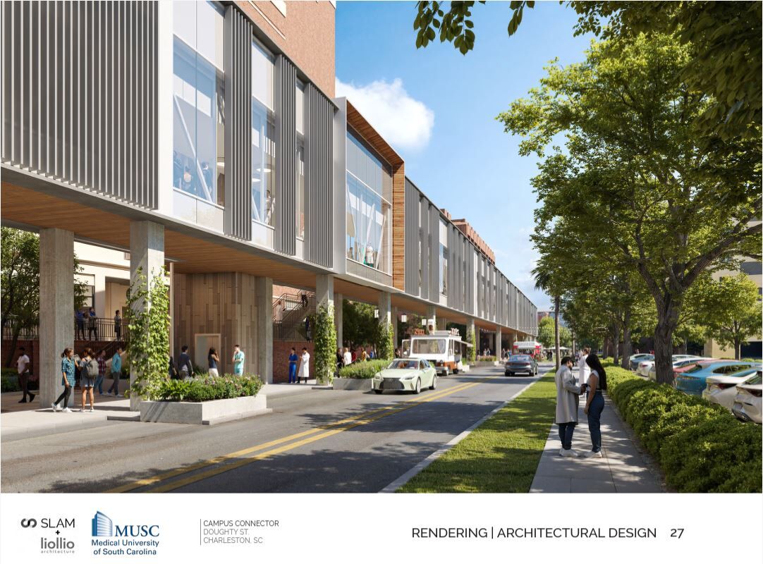 Charleston board gets early look at MUSC sky bridge