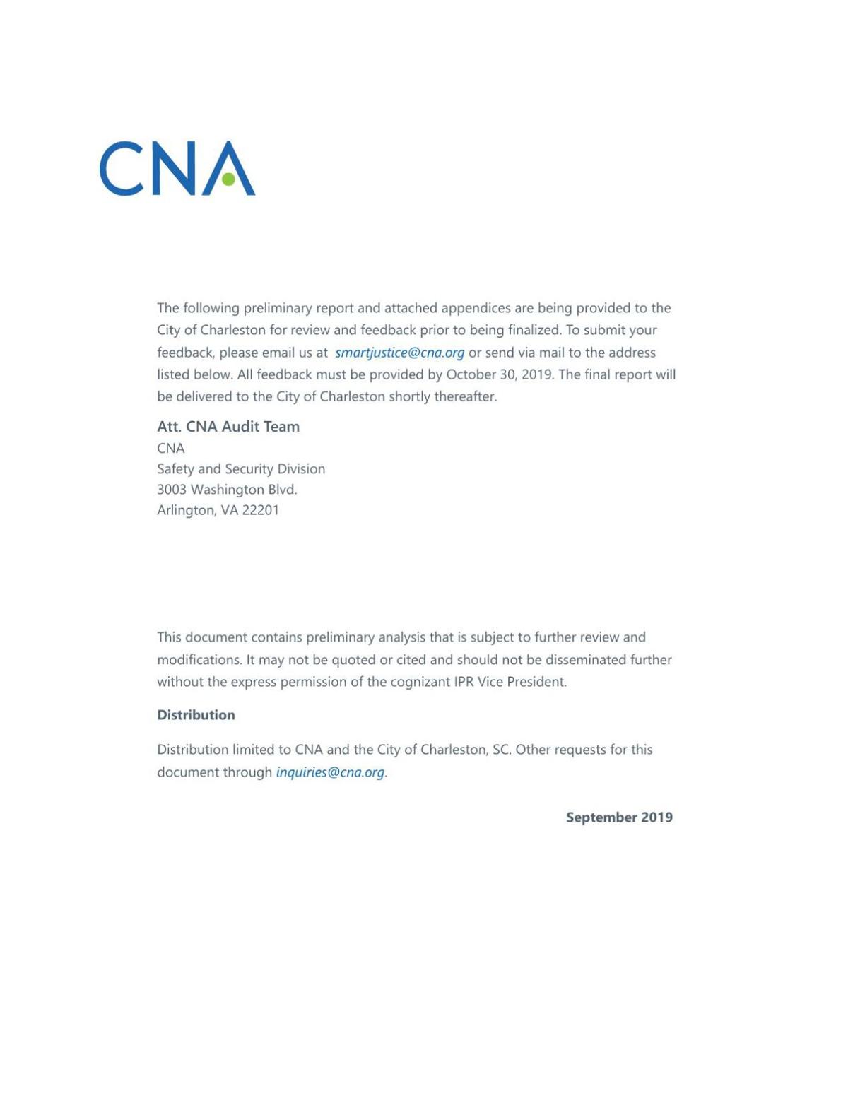 Preliminary Charleston police audit finds racial disparities, paves ...