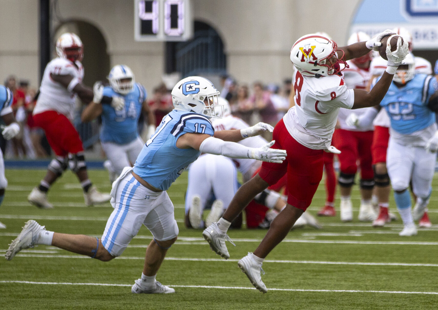 The Citadel's Carson Walter a 'tackling machine'