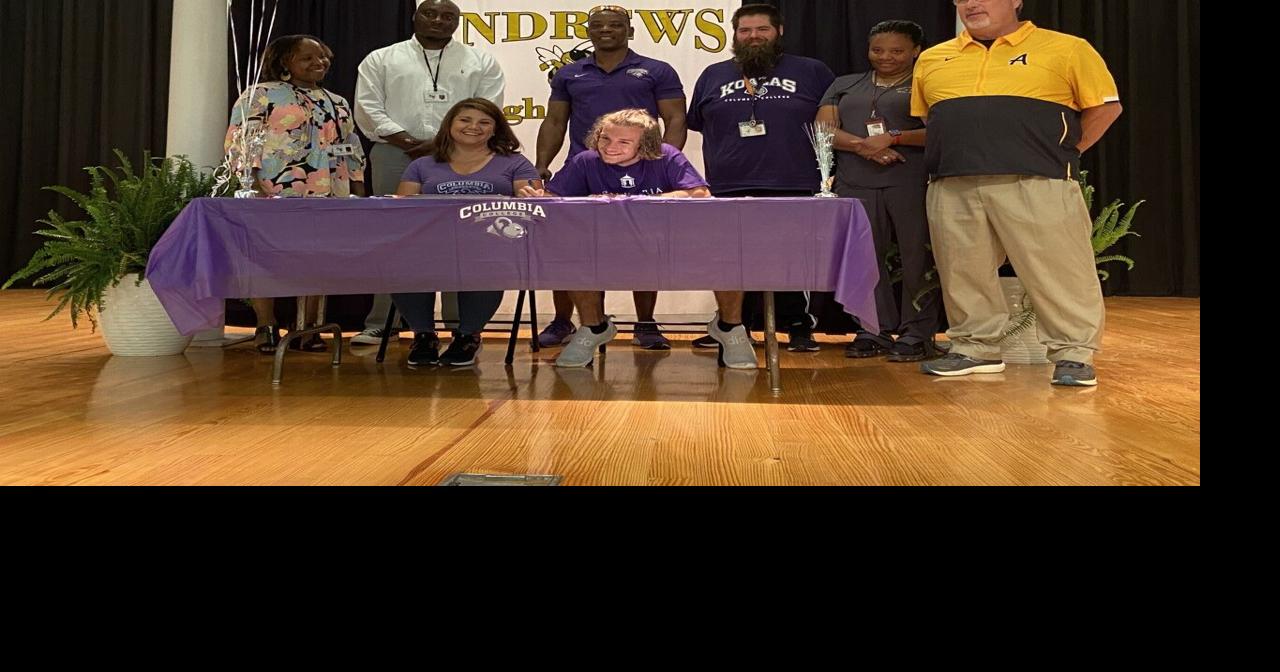 Andrews track standout Tyler Roach signs with Columbia College | Sports ...
